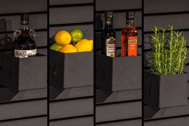 Right Slatted Feature Wall | Grillo Outdoor Kitchens